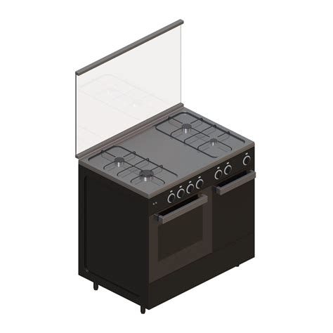 3d Model Freestanding Cooker Turbosquid 2229546