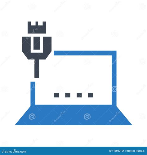 Laptop Wire Glyphs Double Color Icon Stock Illustration Illustration