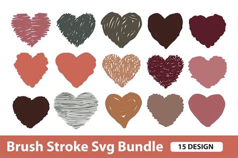 Trazo De Pincel De Pintura Svg Bundle Vol 3 Vector Premium