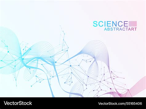 Digital Abstract Connection Dots And Lines Vector Image