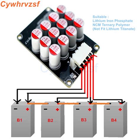 4S 5A Whole Group Balancer Active BMS Board Lithium Lipo Lifepo4