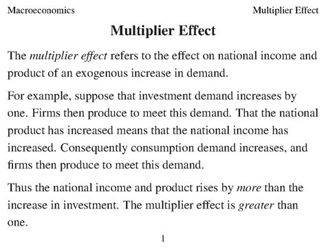 Multiplier Effect Multiplier Effect The Multiplier Effect Refers To