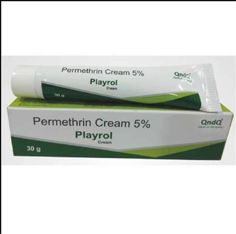Playrol 50 Permethrin Cream 30 G For Scabies Packaging Type Tube
