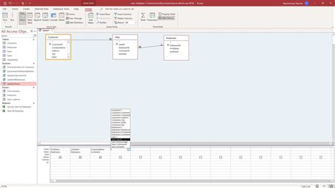 create a query in access instructions and video lesson