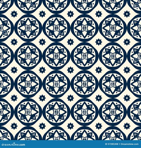 Seamless Geometric Ornament Stock Vector Illustration Of Color Motif 57285308