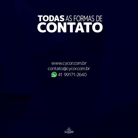 Você Sabe Como Contatar A Cycor 🤔 Cycor Cibernética