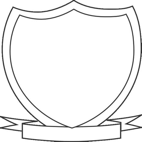 School Shield Template Shield Outline Coat Arms Clipart Panda Free