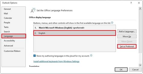 How To Change The Default Language In Outlook How To Change The Default Language In Outlook