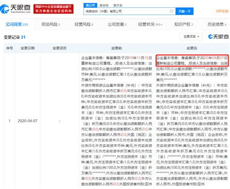 造假风波后！瑞幸变更经营范围 并重新制定公司章程 酷居科技