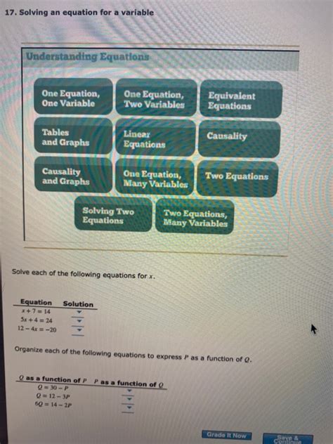 Solved Solving An Equation For A Variable Understanding Chegg