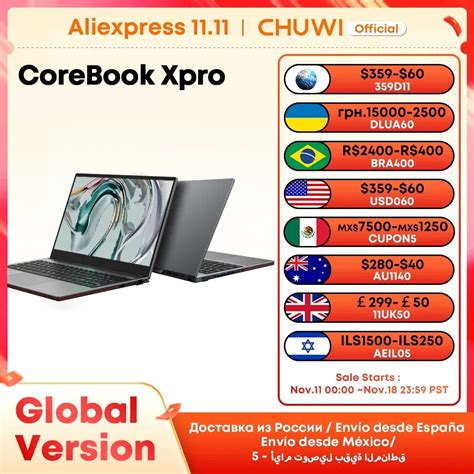 CHUWI CoreBook XPro Laptop Core i5-1235U 10 Cores Gaming Laptop 15.6" FHD