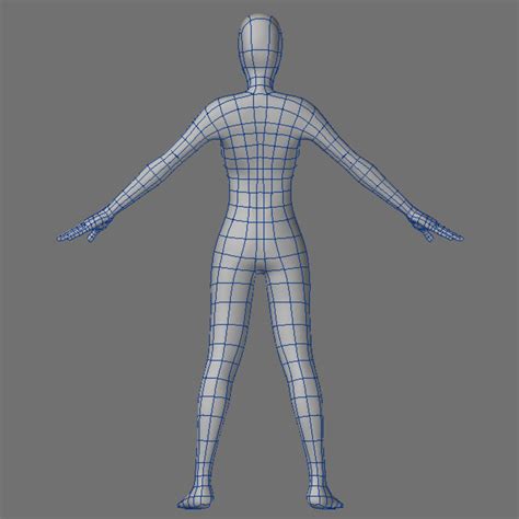 Low Poly Base Mesh Female 3d Model 10 Obj Lwo Free3d