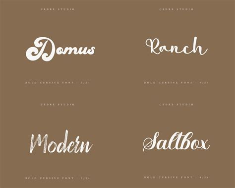 Bold Cursive Fonts Bundle 1 Bold Cursive Font Otf Signature Font Modern Calligraphy Fonts