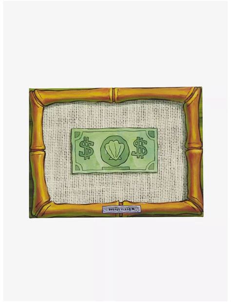 Spongebob Squarepants Dollar Frame Canvas Wall Art Hot Topic In 2024
