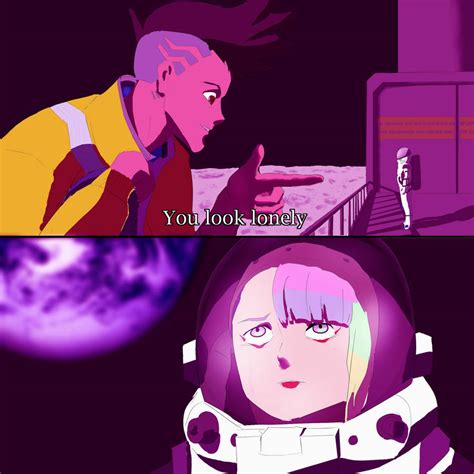 David And Lucy On The Moon Cyberpunk Edgerunners By Louaykh On Deviantart