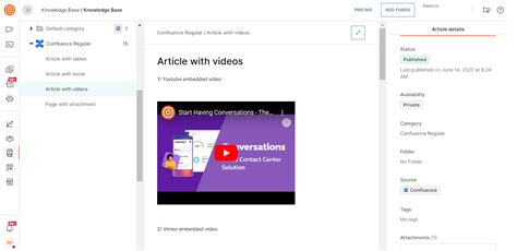 Manage Articles