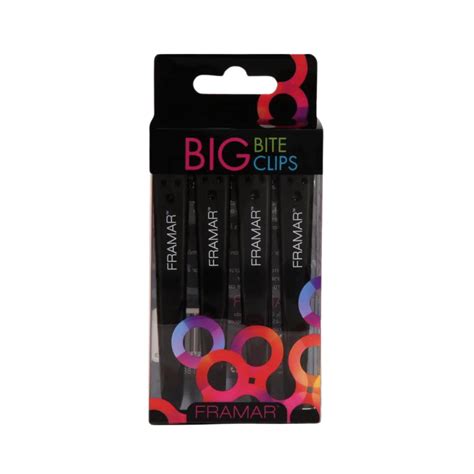 Big Bite Clips Black Pinzas Pack X 4 Framar 1001 Bellezas