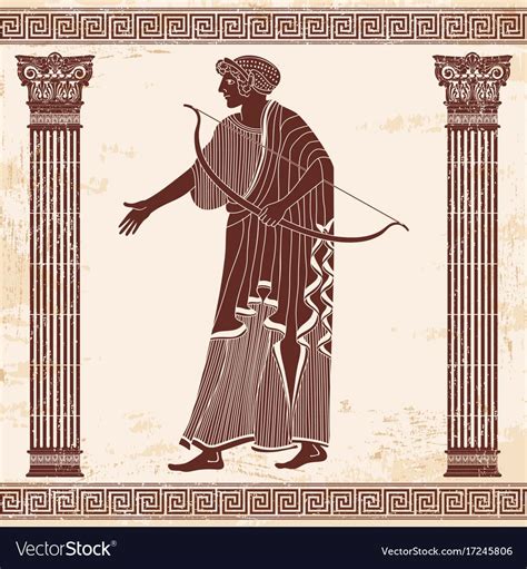 Greek Drawing Royalty Free Vector Image Vectorstock Affiliate