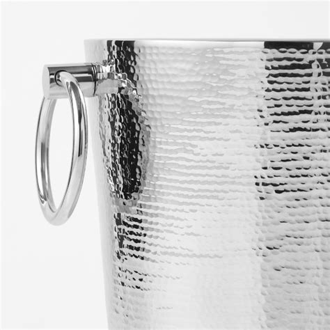 Hammered Stainless Steel Champagne Bucket Williams Sonoma