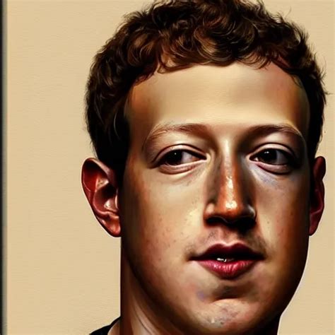 Hyper Realistic Portrait Of Mark Zuckerberg Ethnicity Stable