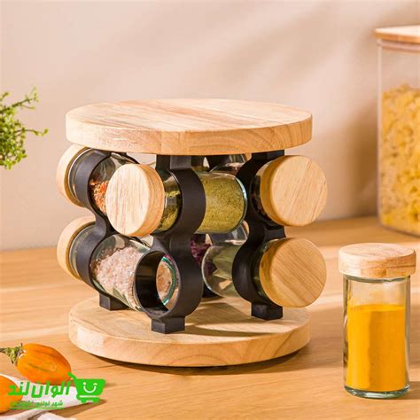 جا ادویه گردان لیمون مدل 8 عددی کد 24408 الوان لند شهر لوازم آشپزخانه