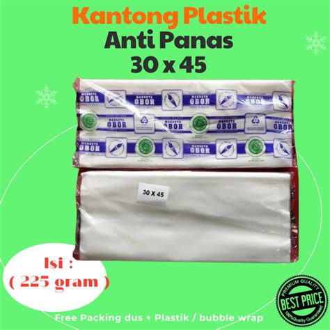 Jual Kantong Plastik Anti Panas Tahan Panas Merk Mahkota Obor 30 X 45