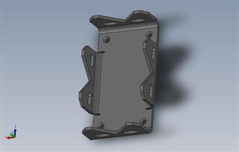 V形托架solidworks 2013模型图纸免费下载 懒石网