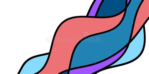 Flow Of Wave Colored Lines Abstract Wavy Lines Modern Vector