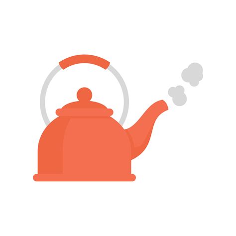 Boiling Kettle Icon Flat Isolated Vector Vector Art At Vecteezy