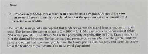 solved 6 problem 6 12 5 please start each problem on a