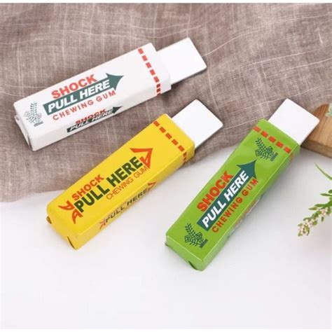 Electric Shock Joke Chewing Gum Pull Head Shocking Toy Gift Gadget Prank Trick CEPL Lazada