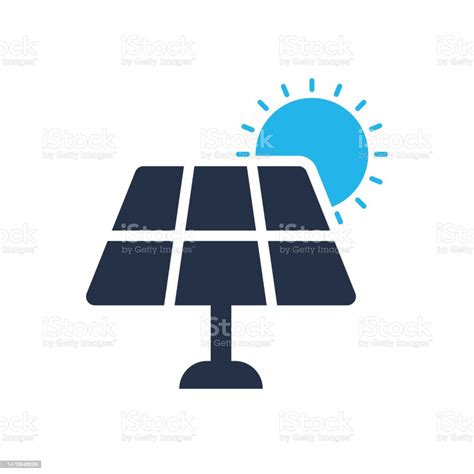 태양 전지 패널 아이콘입니다 단일 단색 아이콘입니다 벡터 그림입니다 웹 사이트 디자인 로고 앱 템플릿 Ui 등 활력에 대한 스톡 벡터 아트 및 기타 이미지 Istock