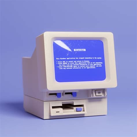Computer Error Animation Computer Error Old Computers Retro Futurism