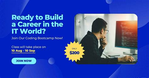 Blue Modern Programming Course Facebook Ads Template 36066797 Template