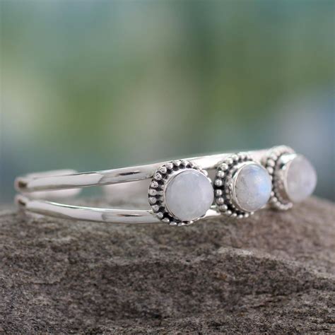 Unicef Market Rainbow Moonstone Cuff Bracelet Delightful