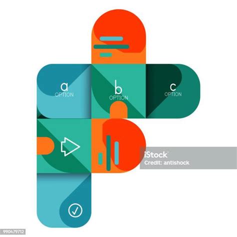 인포 그래픽 옵션 및 단계적으로 둥근된 사각형 차트 그래프 옵션 부품 프로세스 다이어그램의 요소 0명에 대한 스톡 벡터 아트 및 기타 이미지 Istock