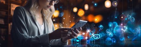 Mobile Banking And E Commerce Woman Using Smartphone App For Digital Shopping Global Internet Of