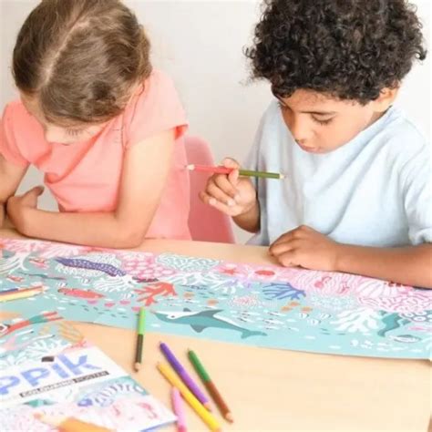 Poppik Arty Colouring Poster Coral Reef The Learning Lab