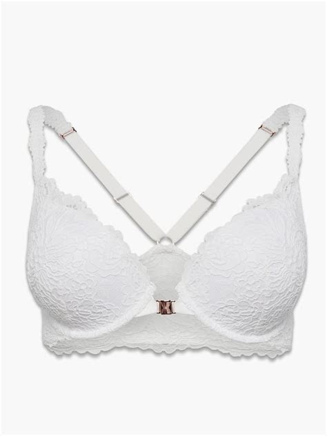 Romantic Corded Lace Push Up Bra In White SAVAGE X FENTY