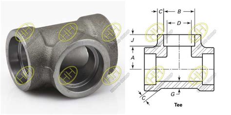 asme b16 11 socket welding tee hebei haihao high pressure flange
