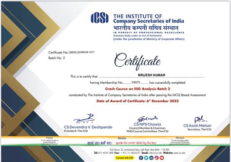 Brijesh Jha On Linkedin Successfully Completed Crash Course On Esg Analysis Conducted By The…