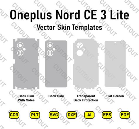 Oneplus Nord Ce Lite Vector Skin Cut Files