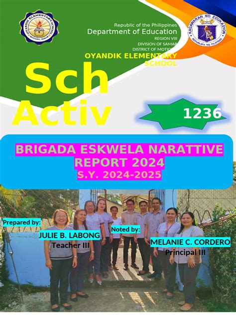 Brigada Eskwela Narative Report Pdf