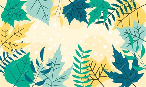 Premium Vector Flat Design Abstract Floral Background