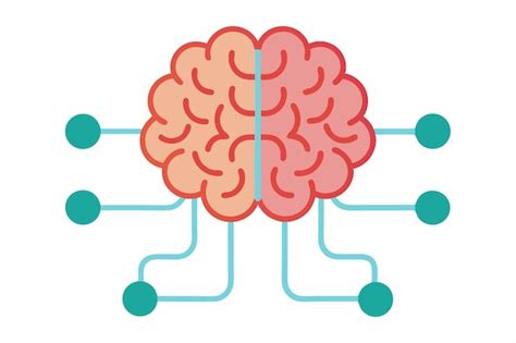Techno Brain Futuristic Ai Amp Neural Connections Illustration