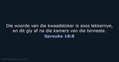 Spreuke 18 8 Bybelvers