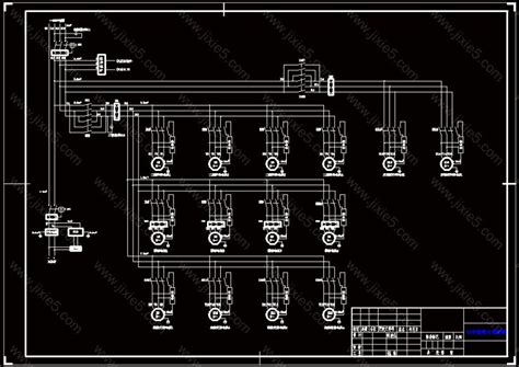 12车位立体车库电气全套图纸 12车位串并联信号 AutoCAD 2007 模型图纸下载 懒石网