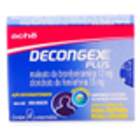 Decongex Plus 4 Comprimidos Antialérgico E Descongestionante