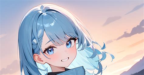 Aiイラスト 雪国と青髪jkちゃん るこらのイラスト Pixiv