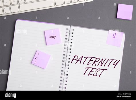 Text Caption Presenting Paternity Test Concept Meaning A Test Of DNA To Determine Whether A